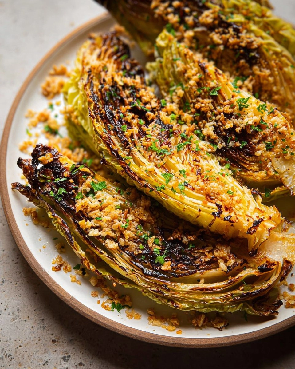 Chilli Garlic Butter Roasted Cabbage Wedges Recipe